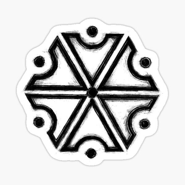 "Perun, Slavic God of Thunders symbol (iPhone Blue version)" Sticker ...