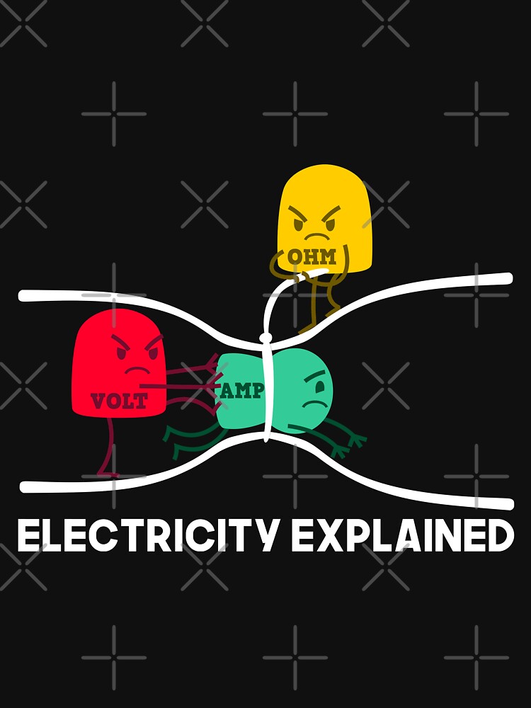 "Electricity Explained" Essential T-Shirt by shirtysphaere | Redbubble