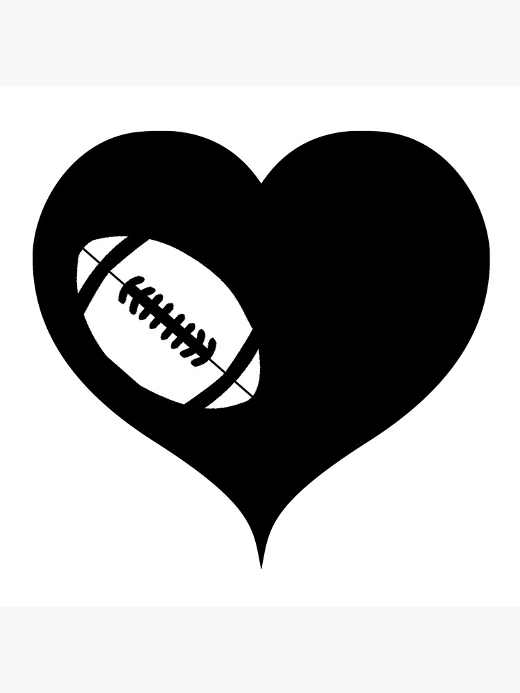 "American football heart" Art Board Print by RetroFuchs | Redbubble