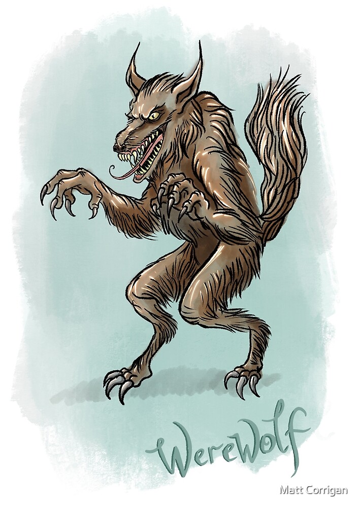 "Werewolf" by Matt Corrigan | Redbubble