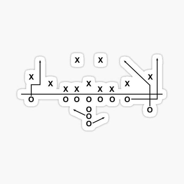 "American Football Play Play Huddle Formation" Sticker for Sale by ...