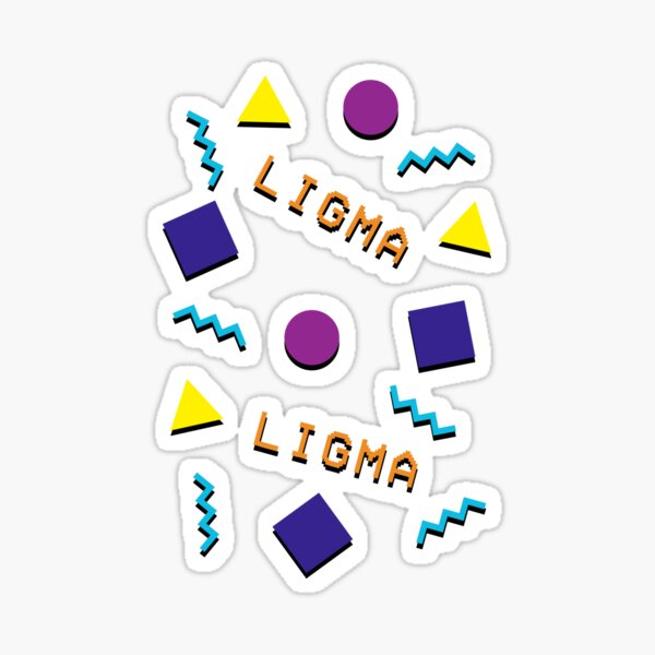 "Ligma 90s" Sticker for Sale by The-Decent-Lamp | Redbubble