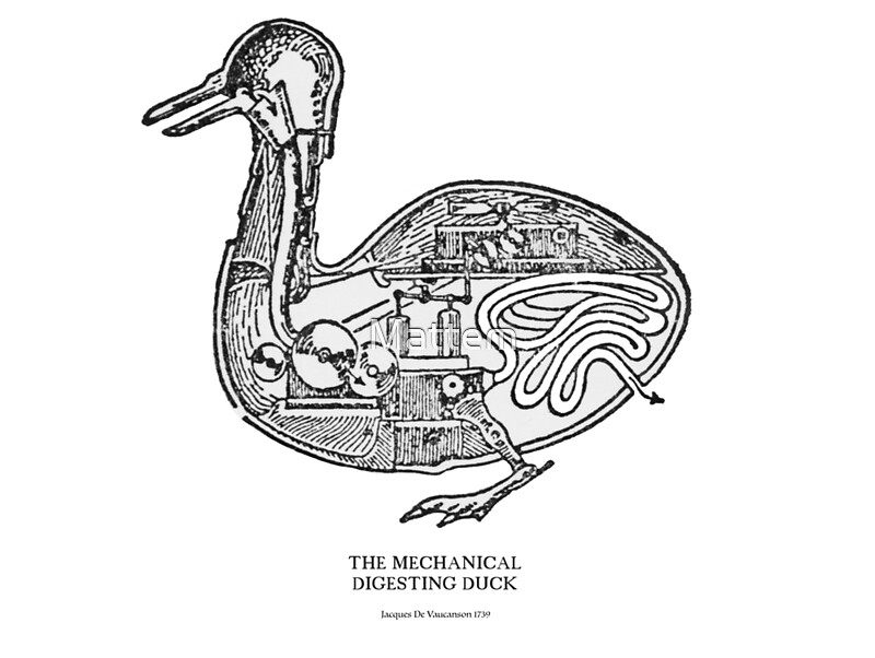 "Jacques De Vaucanson Digesting Duck" by Mattem | Redbubble