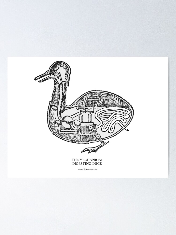 Poster « Jacques De Vaucanson Digesting Duck », par Mattem | Redbubble