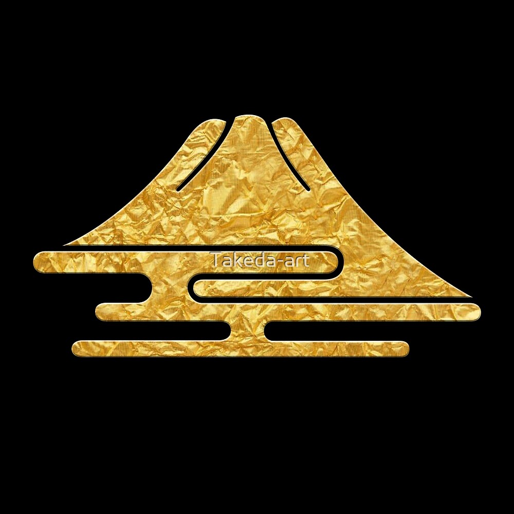 "Japanese Mon Fujisan ni Kasumi" by Takeda-art | Redbubble