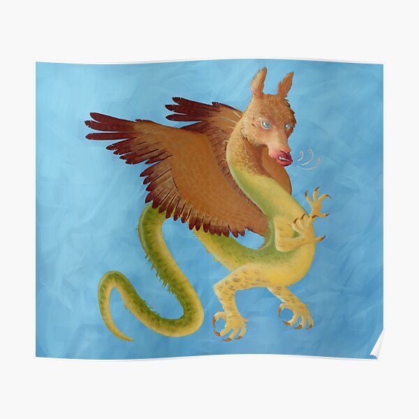 "Amaru, Andean dragon" Poster for Sale by pavka | Redbubble