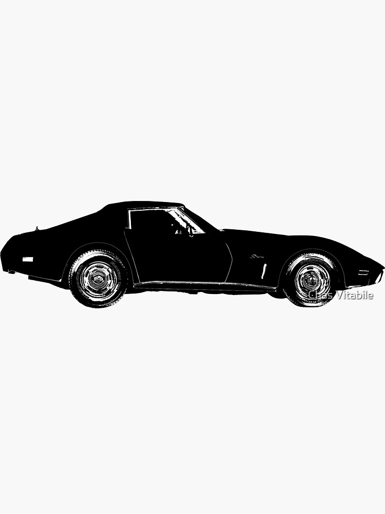 "C3 Corvette Silhouette " Sticker for Sale by chasvit088 | Redbubble