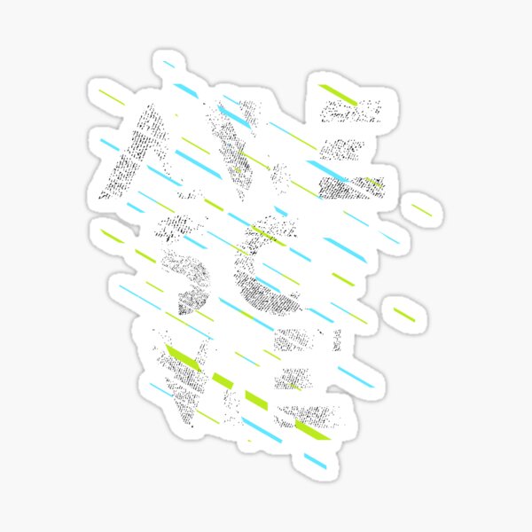 "Awesome glitch" Sticker for Sale by hypnotzd | Redbubble