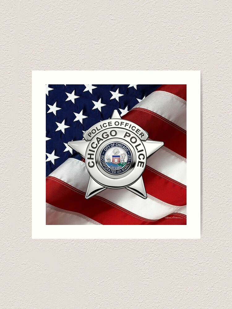 "Chicago Police Department Badge - CPD Police Officer Star over ...