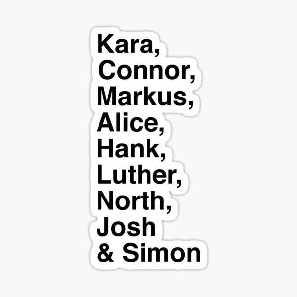 "Detroit Become Human" Sticker by juliatleao | Redbubble