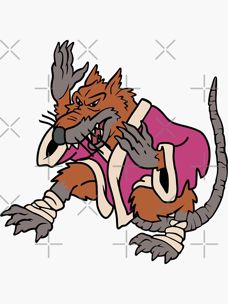"Teenage turtle Rat ninja" Sticker by PEArt | Redbubble