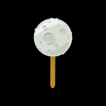 "Moon on a stick" Sticker for Sale by The-Keepers | Redbubble