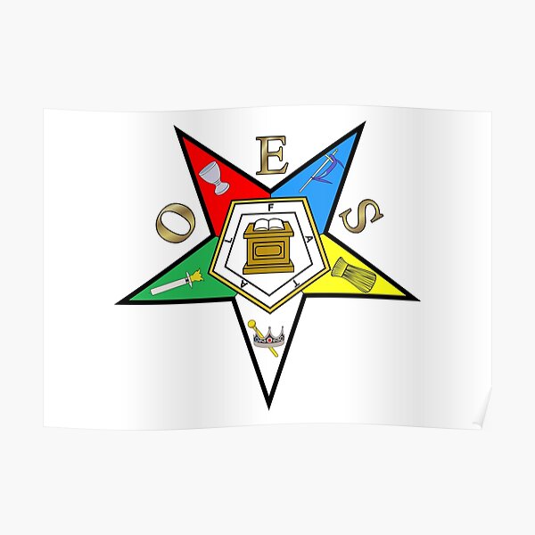 "Order of the Eastern Star OES" Poster by 357designs | Redbubble