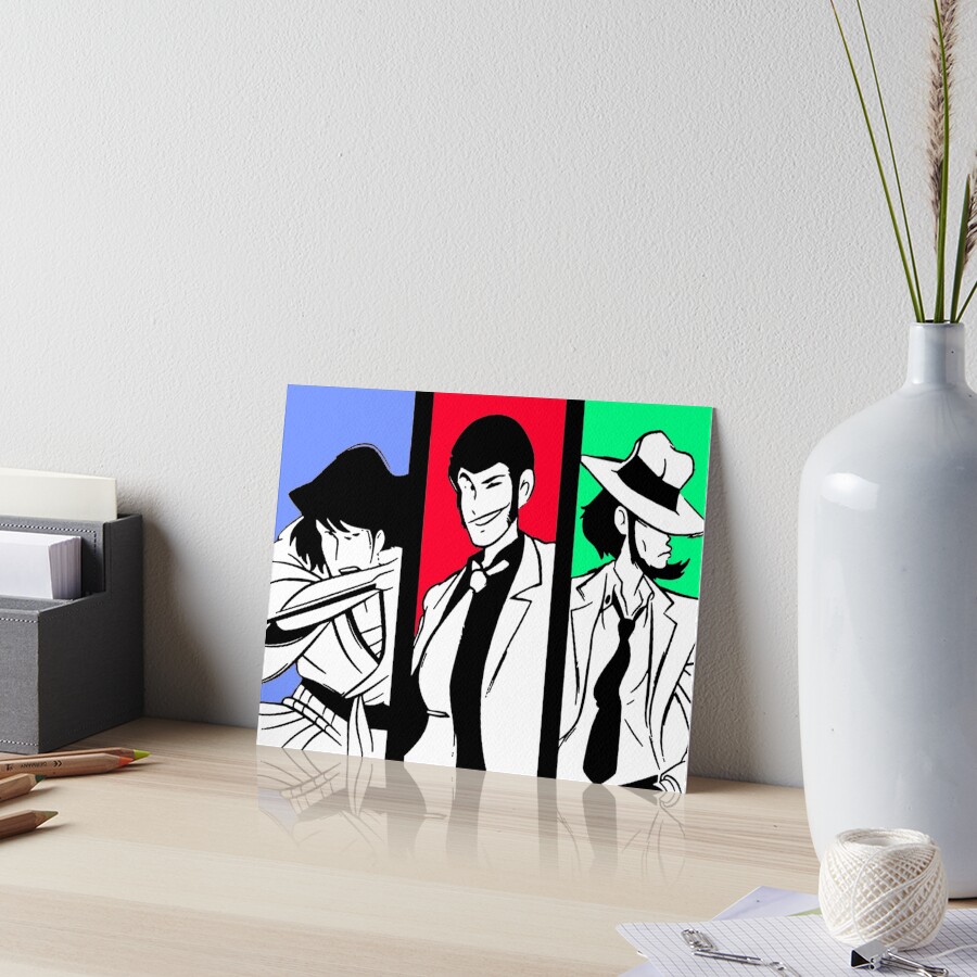 "Lupin Jigen Goemon" Art Board Print by OtakuPapercraft | Redbubble