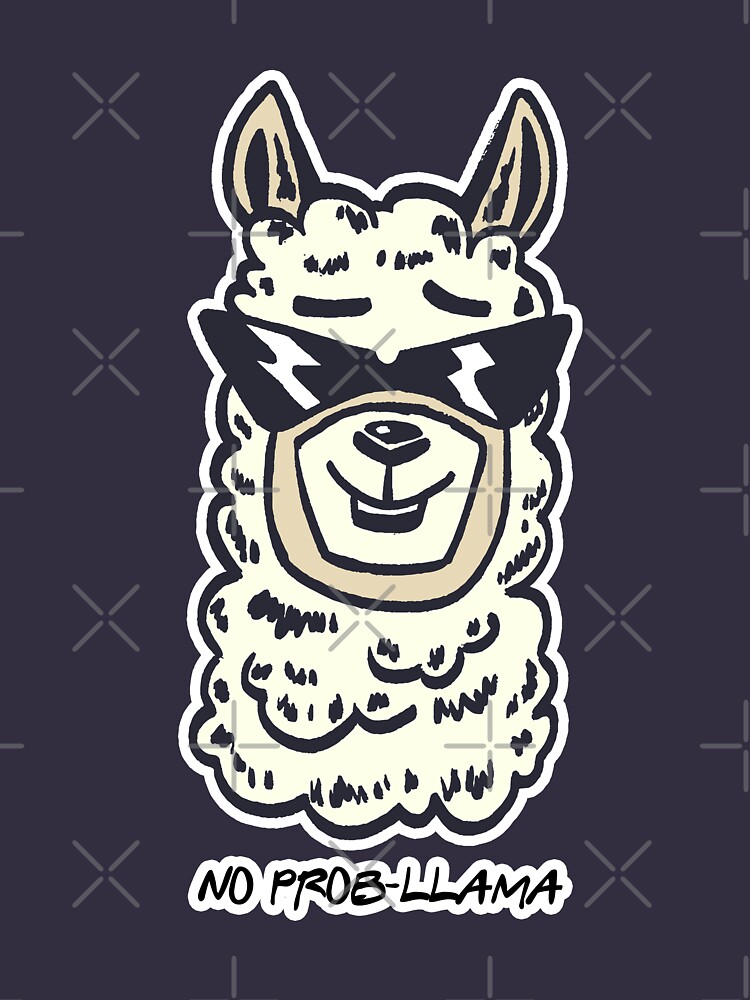 "No Problem Llama" T-shirt for Sale by jpleal | Redbubble | no problem ...