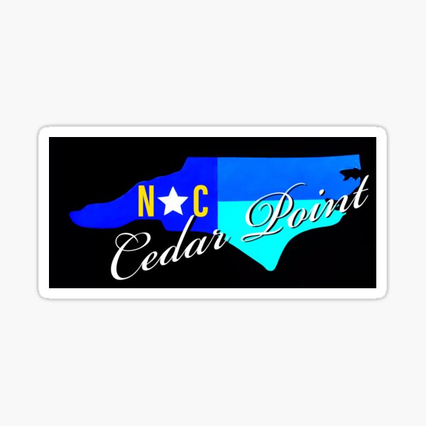 "Cedar Point nc" Sticker for Sale by barryknauff | Redbubble