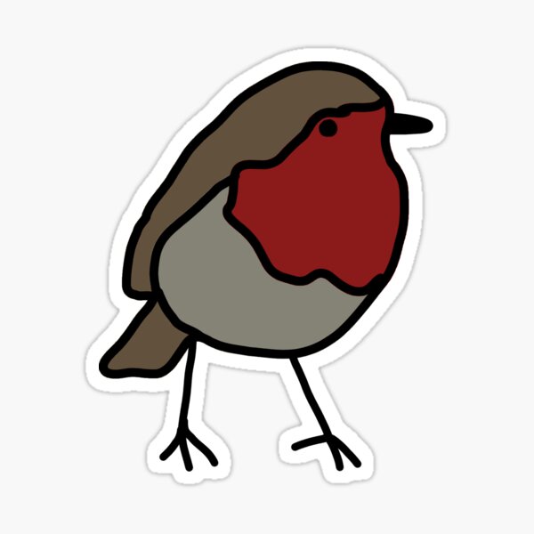"red robin" Sticker for Sale by Kempyyt | Redbubble