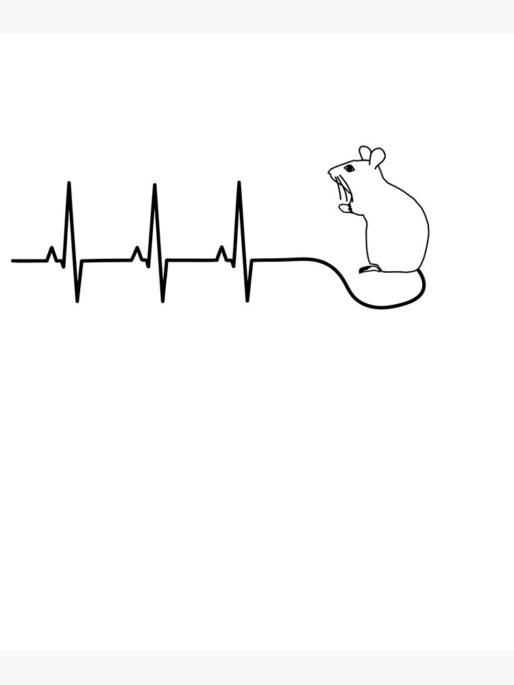 Póster «Regalo del animal doméstico de la rata del ratón del latido del ...