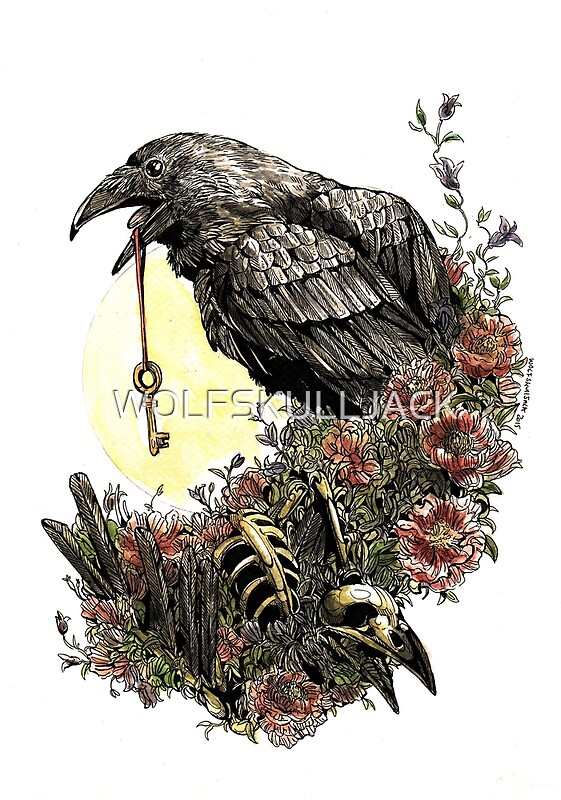 "The Corvid Key" by WOLFSKULLJACK | Redbubble