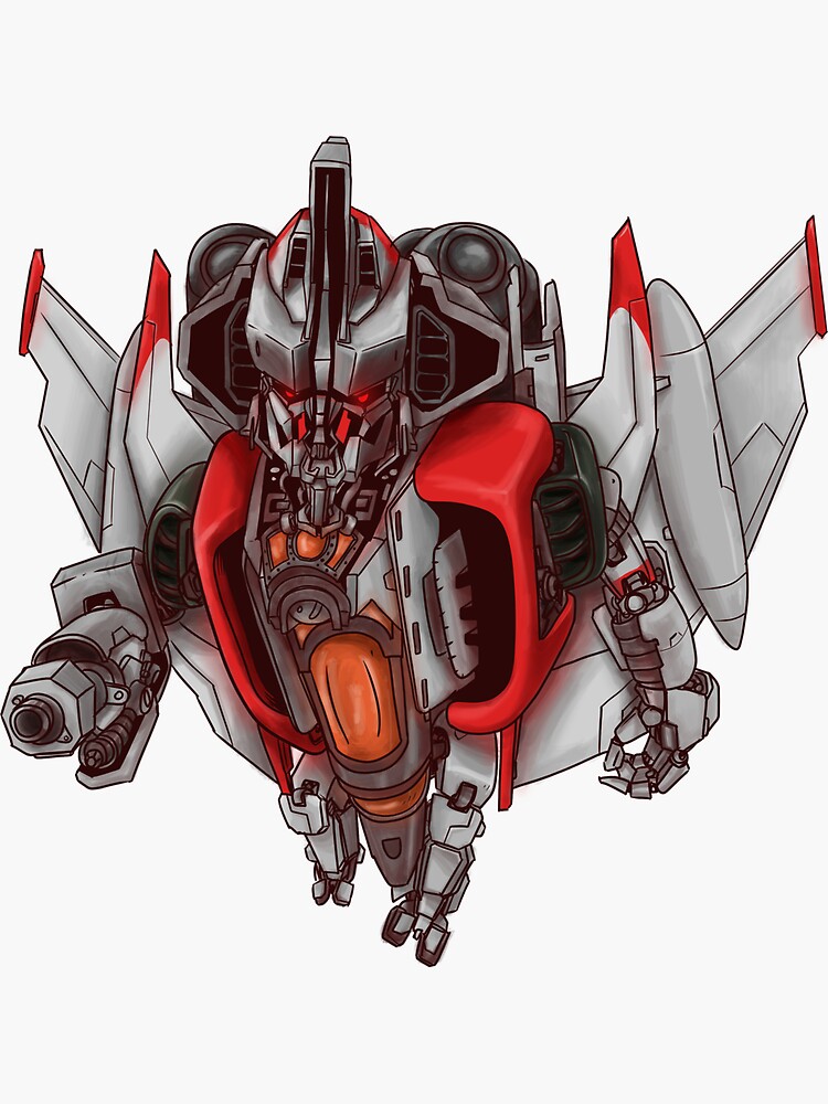 "Blitzwing" Sticker by Gogman | Redbubble