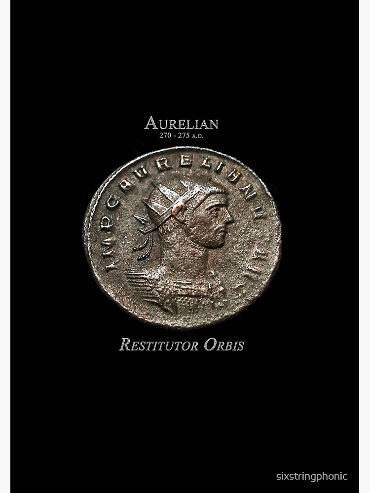 "Ancient Roman Coin - RESTITUTOR ORBIS" Spiral Notebook for Sale by ...