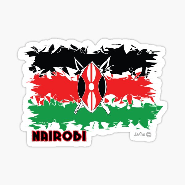 "Nairobi kenya " Sticker for Sale by Jashowear | Redbubble