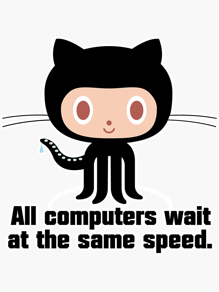 Github octocat" Sticker for Sale by cadcamcaefea | Redbubble
