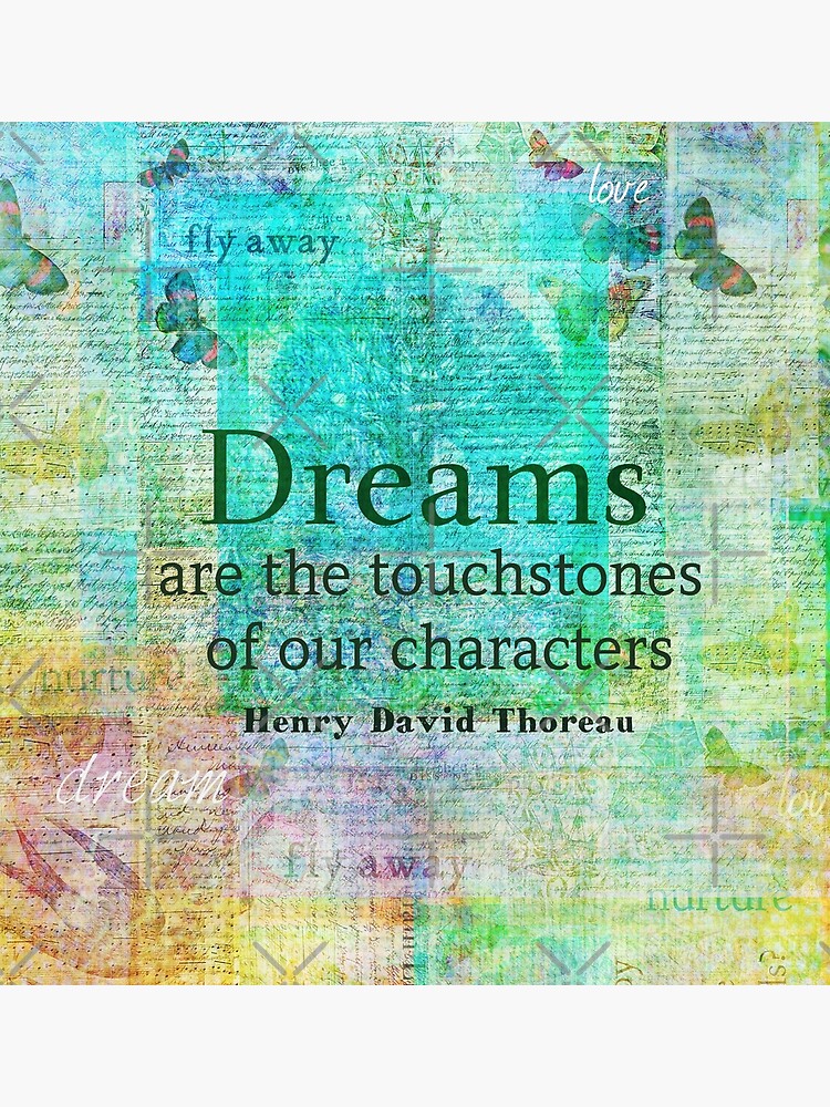 "Henry David Thoreau inspirational dream quote" Poster by goldenslipper ...