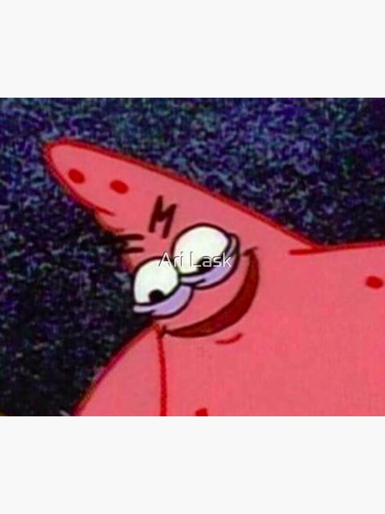 "evil patrick" Sticker by arpitalasker | Redbubble