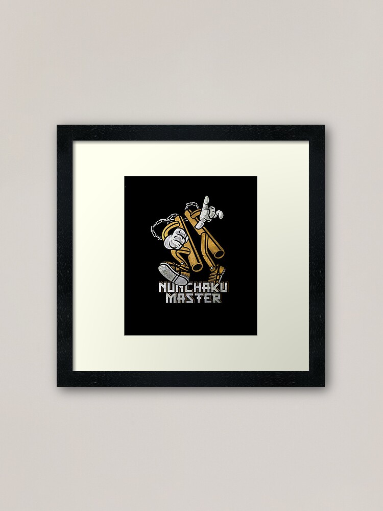 "Nunchaku Master, Tabak-Toyok, Weapon Martial Arts Ninja Karate" Framed ...