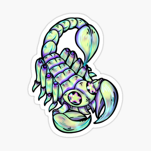 "Scorpion" Sticker for Sale by ZelenJackArt | Redbubble