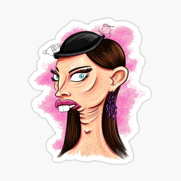 "Alyssa Edwards Illustration" Sticker by mendungna | Redbubble