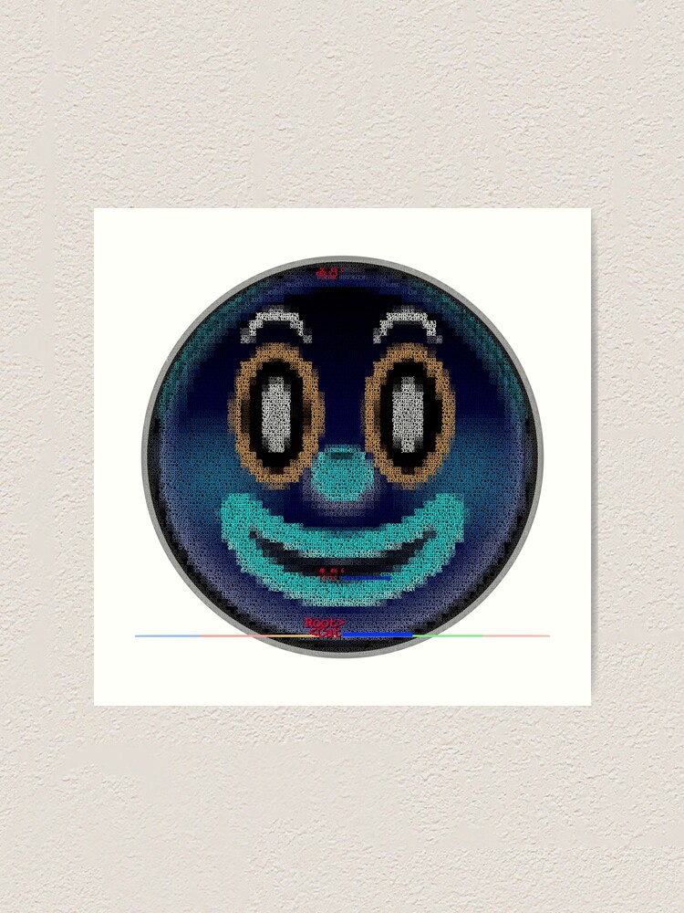 "emojii ascii ^ cloned.clown | bloo" Art Print for Sale by Grimm-Land ...