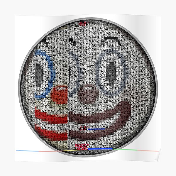 Póster «emojii ascii ^ clonado.clown | clase II» de Grimm-Land | Redbubble