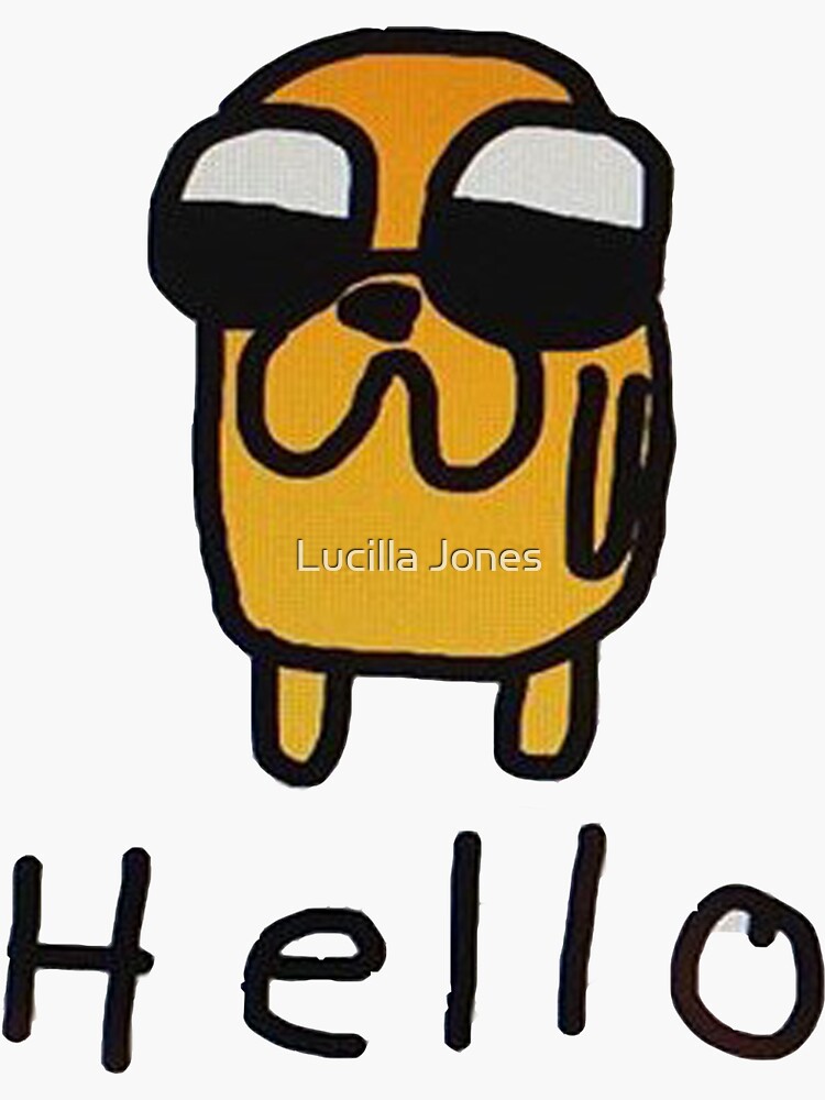 "Hello Jake" Sticker for Sale by Nightospherical | Redbubble