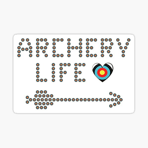 "Archery life - Arrow & heart (minitargets)" Sticker for Sale by ...