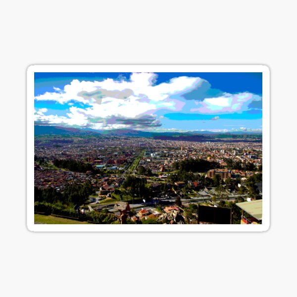 "Cuenca Poster" Sticker for Sale by alabca | Redbubble