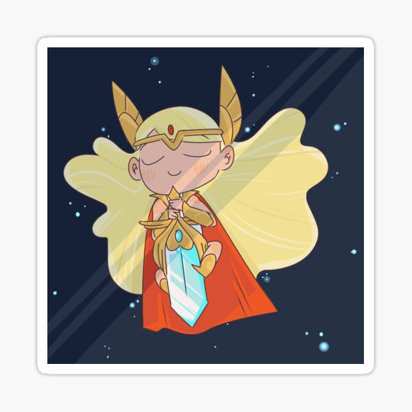 "Sleepy She-Ra" Sticker for Sale by RollingPenguin | Redbubble