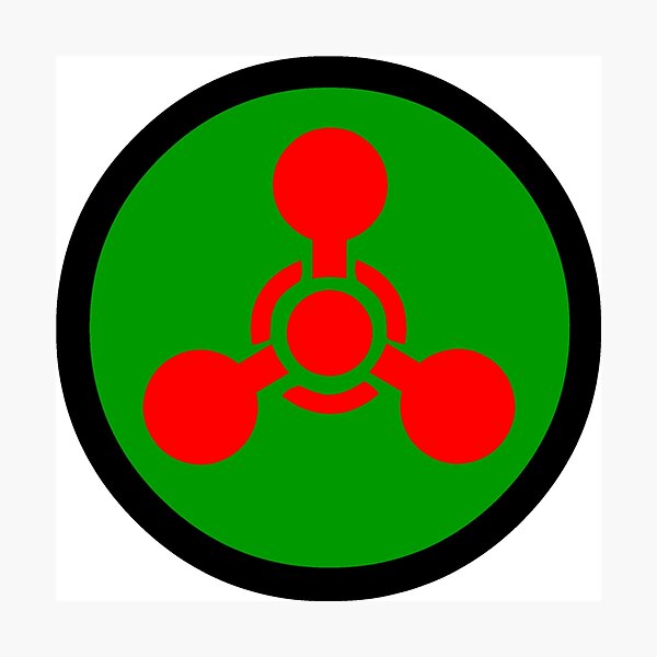 "Sarin Gas Symbol" Photographic Print by sweetsixty | Redbubble