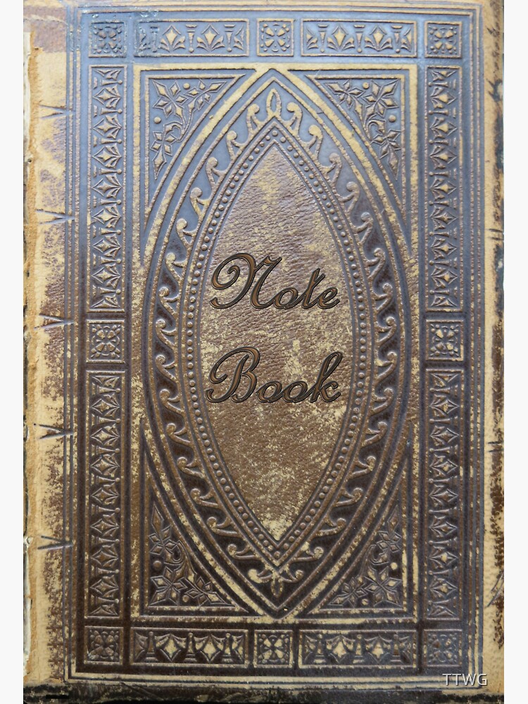 "Antique Note Book Design" Sticker for Sale by TTWG | Redbubble