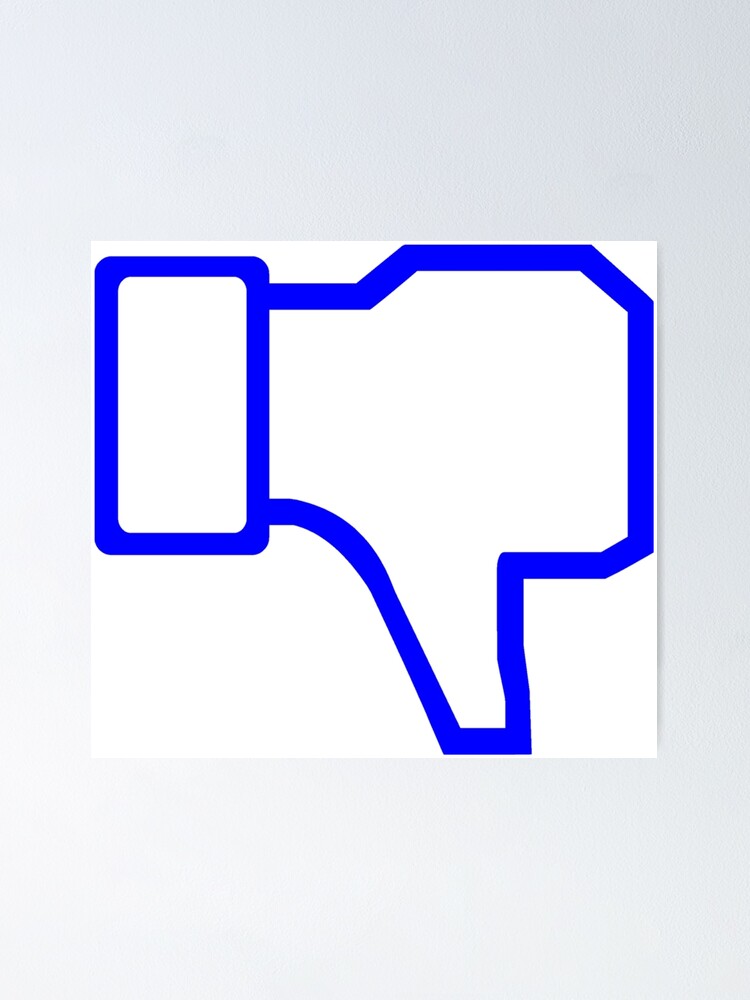 "Dislike Symbol" Poster by sweetsixty | Redbubble