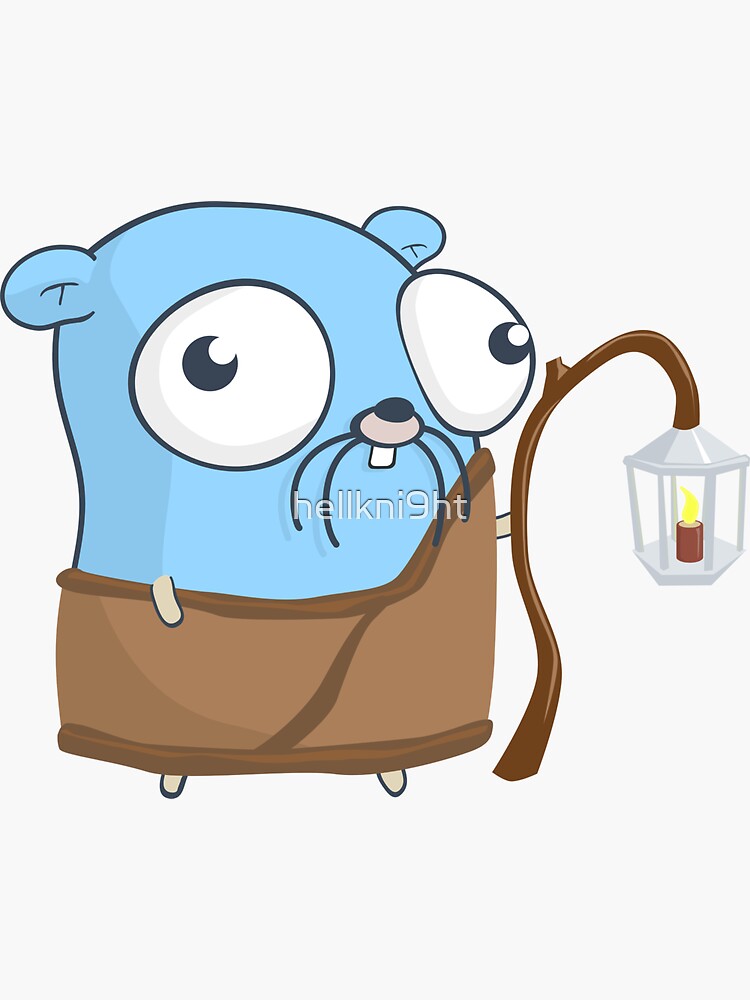 "The Go Gopher: Sage" Sticker for Sale by hellkni9ht | Redbubble