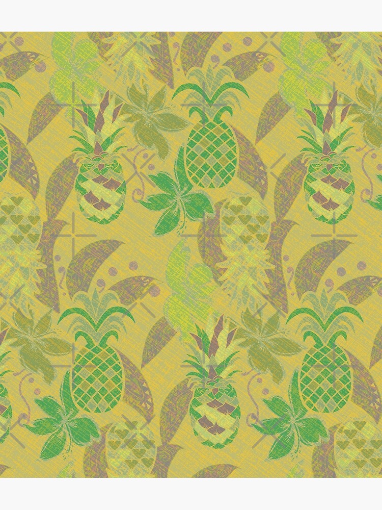 "Pineapple golden threads " Poster for Sale by sunnthreads | Redbubble