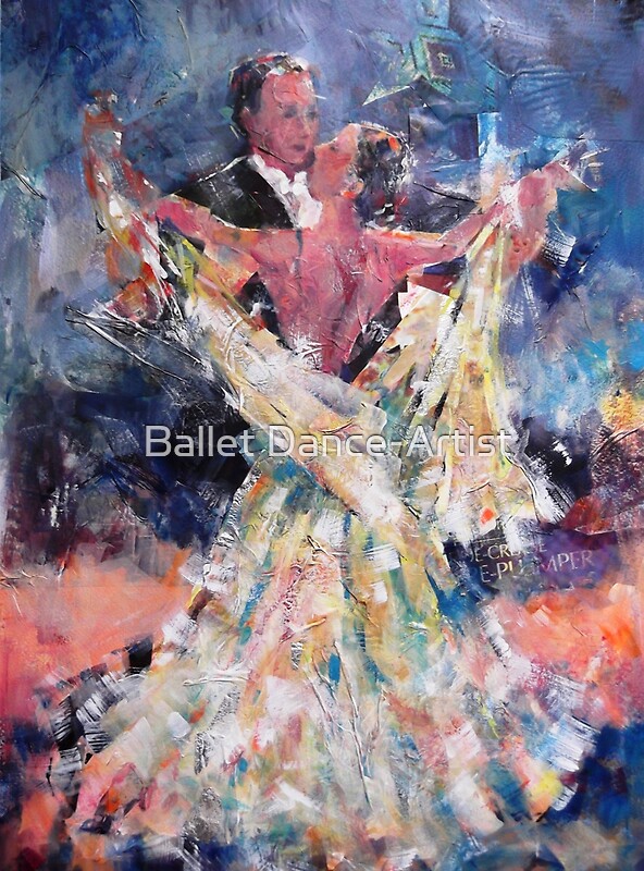 "Ballroom Dancing Art Gallery - Waltzing Couple" by Ballet Dance-Artist ...