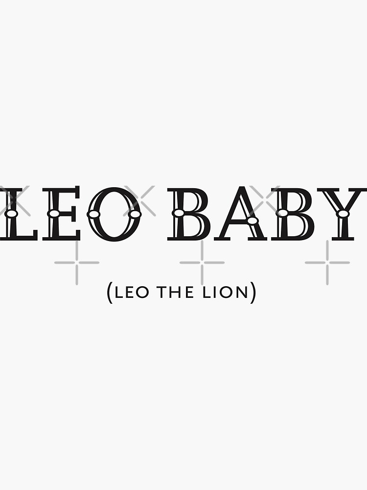 "leo baby (leo the lion)" Sticker for Sale by krepes | Redbubble