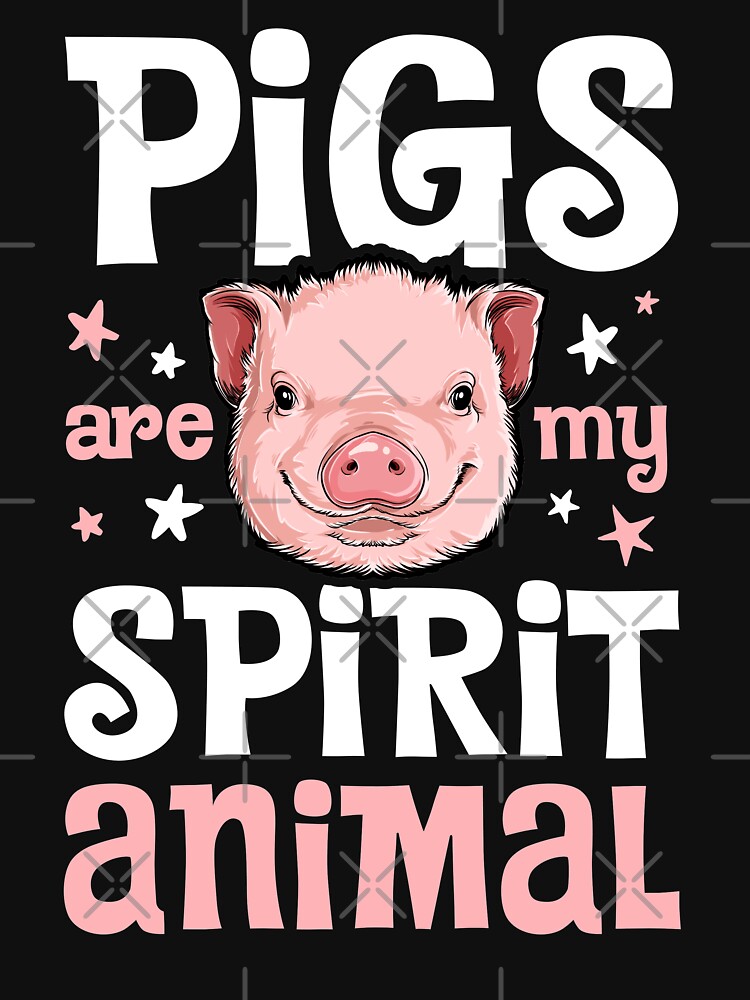 "Pigs Are My Spirit Animal T shirt Pig Lovers Farm Girls Gift" T-shirt ...