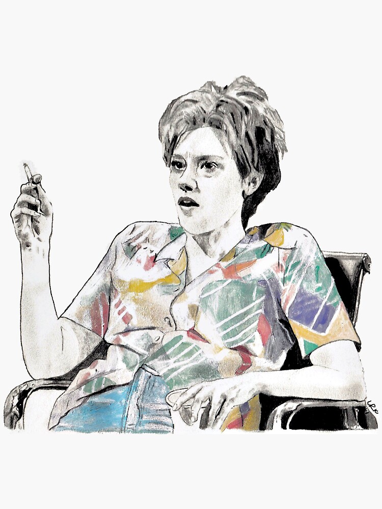 "MS. RAFFERTY/ KATE MCKINNON - Graphite & Acrylic Drawing " Sticker for ...
