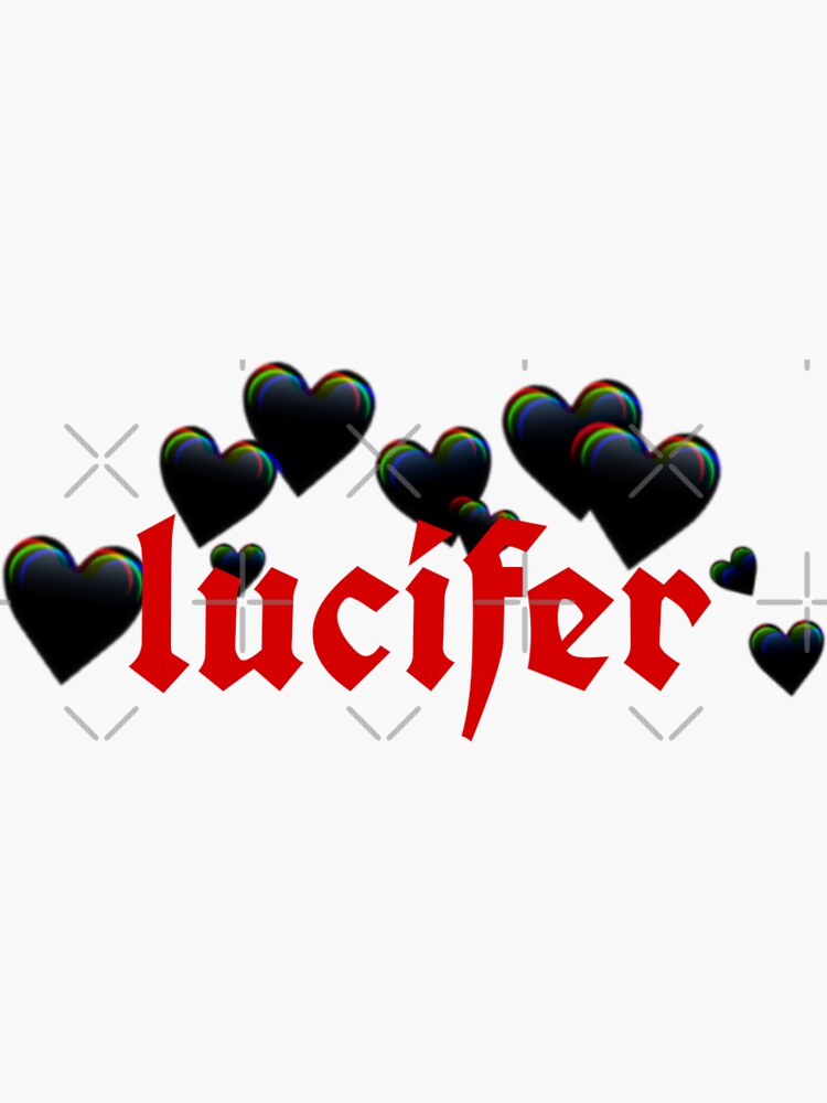 "Letters to Lucifer - White with red" Sticker for Sale by princess-ang ...