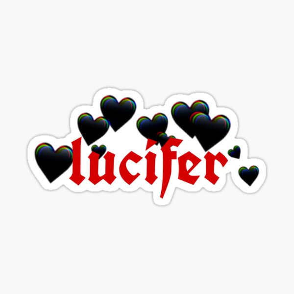 "Letters to Lucifer - White with red" Sticker for Sale by princess-ang ...