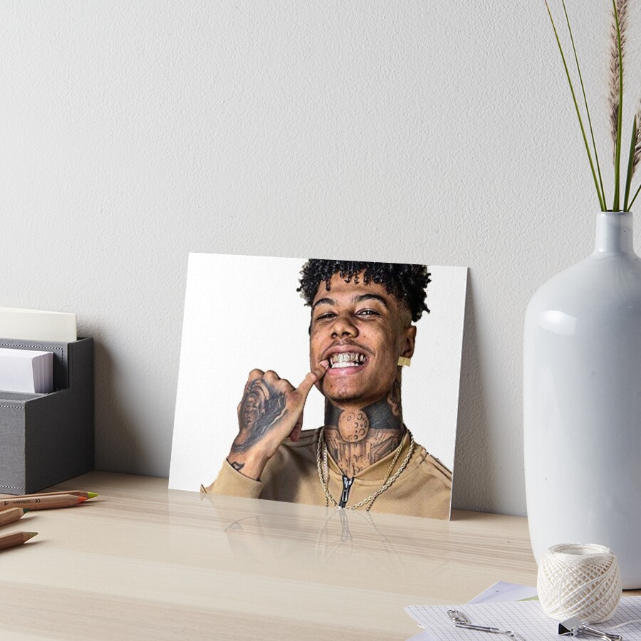 "Blue face fan art" Art Board Print for Sale by CasperN | Redbubble